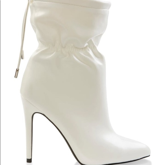 Rouge! | Shoes | Pointed Toe Tie Back Stiletto Booties | Poshmark